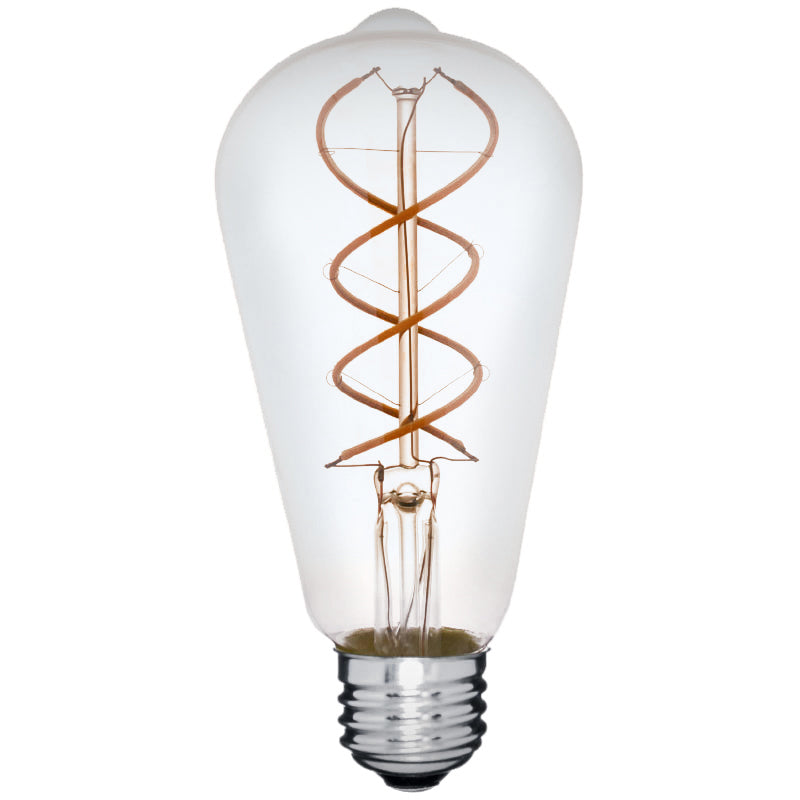 LED ST19 3000K Vintage Double Helix Filament Bulb – Tomalson